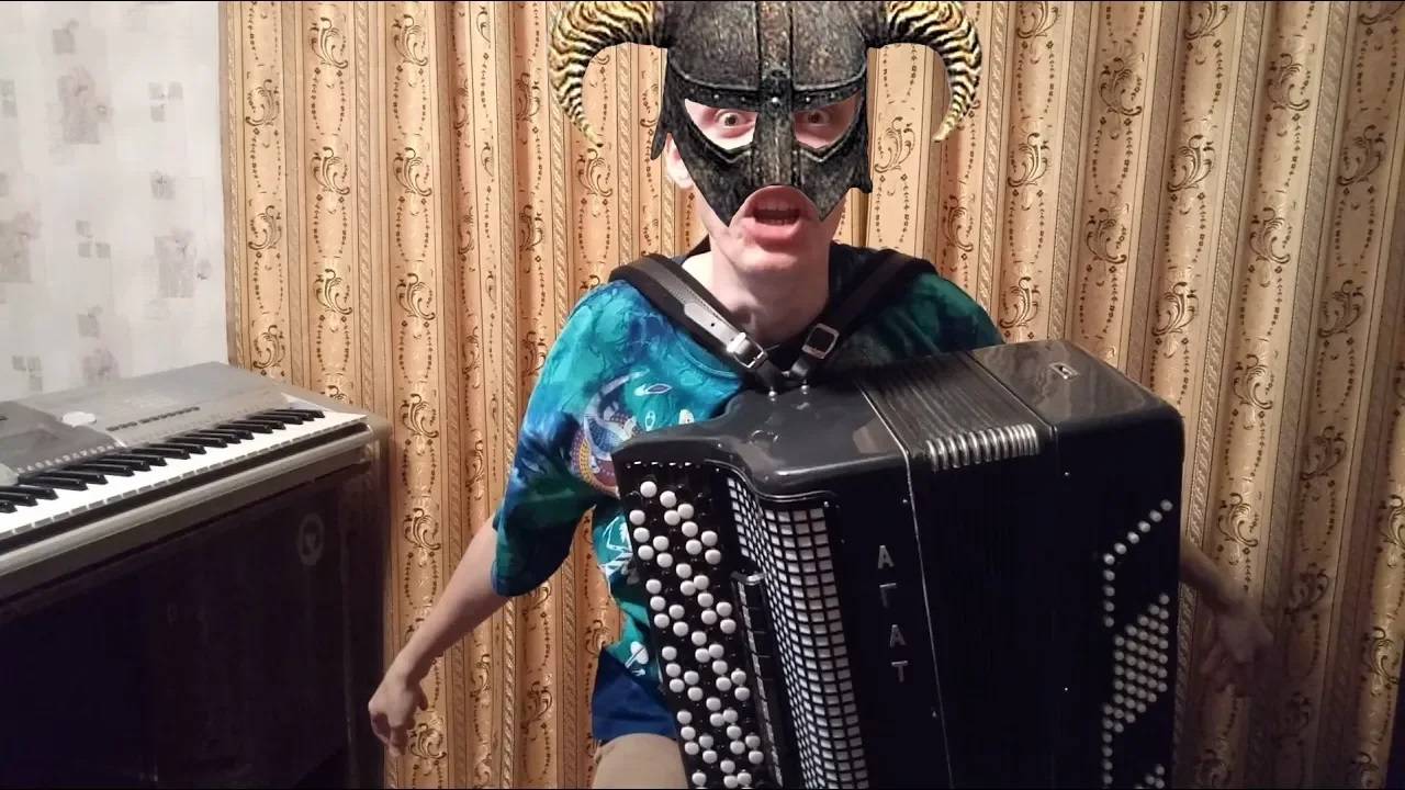 Импровизируем половинными длительностями на баяне. Марш по всем тональностям, TSDT. Урок №8