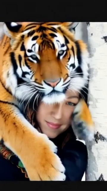 обнимашки с тигром