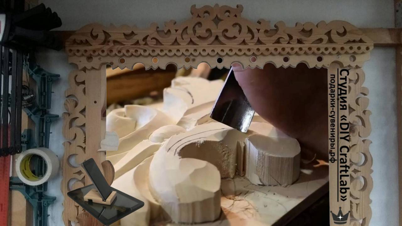 Резьба по дереву в столярной мастерской / Сувенир-подарок из дерева в Хабаровске