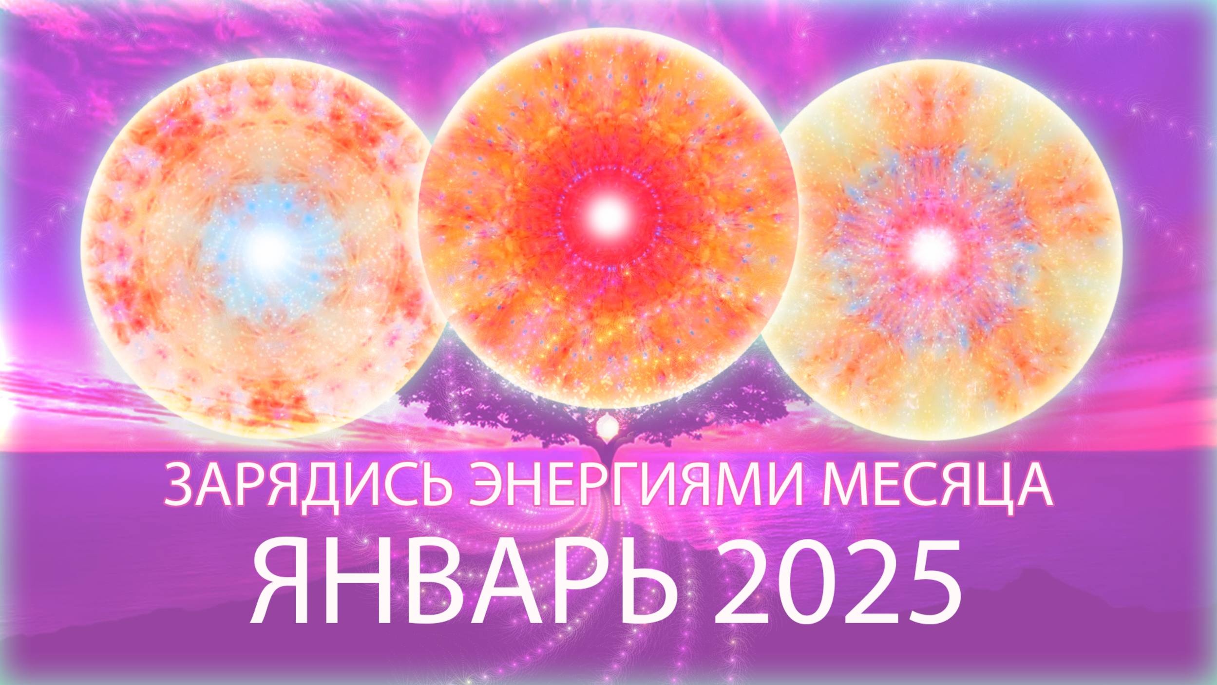 Энергии месяца, январь 2025 Month's Energy Mandala, January 2025