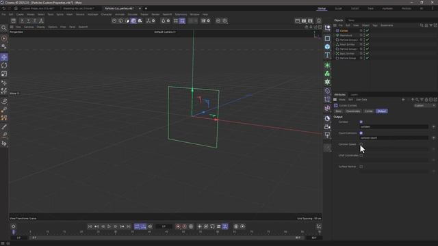 Cineversity Tutorial Particles - Overview Custom Properties