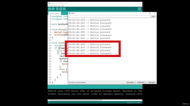 12. Debounce the Push Button