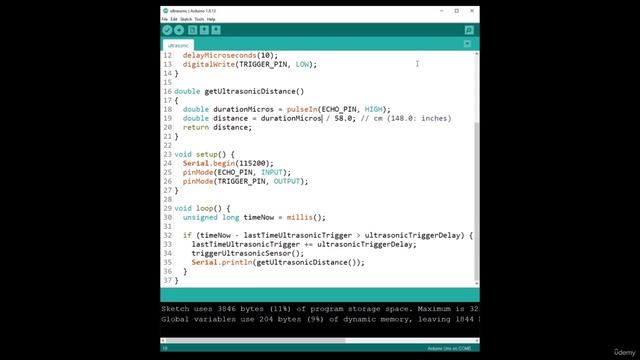 15. Ultrasonic Sensor - Measure Distances