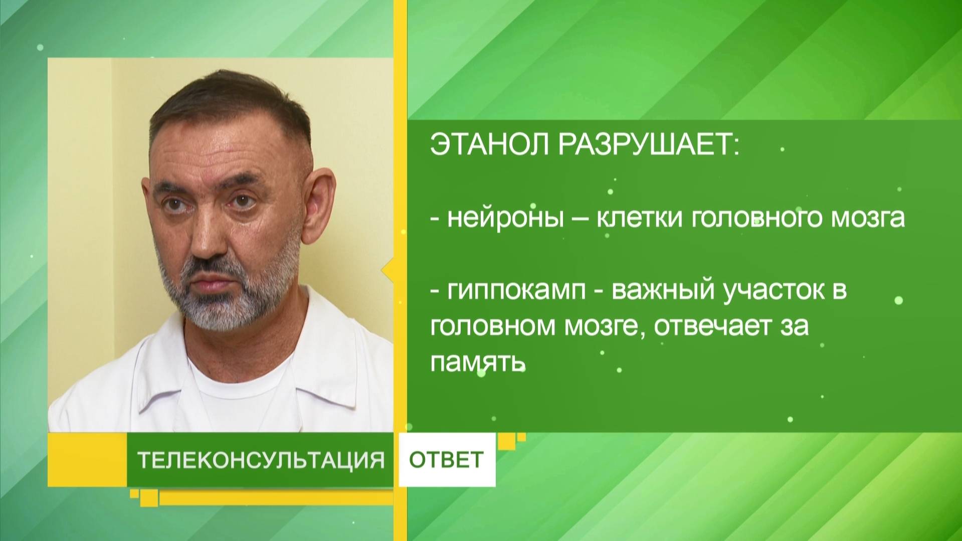 Алкоголь и нейроны головного мозга - Роберт Климовский