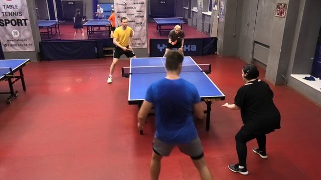 #22 однажды Шеловской/Нельсон - Жураковский/Люжина 19.06 после Парного-РАНДОМ турнира настольный СПб