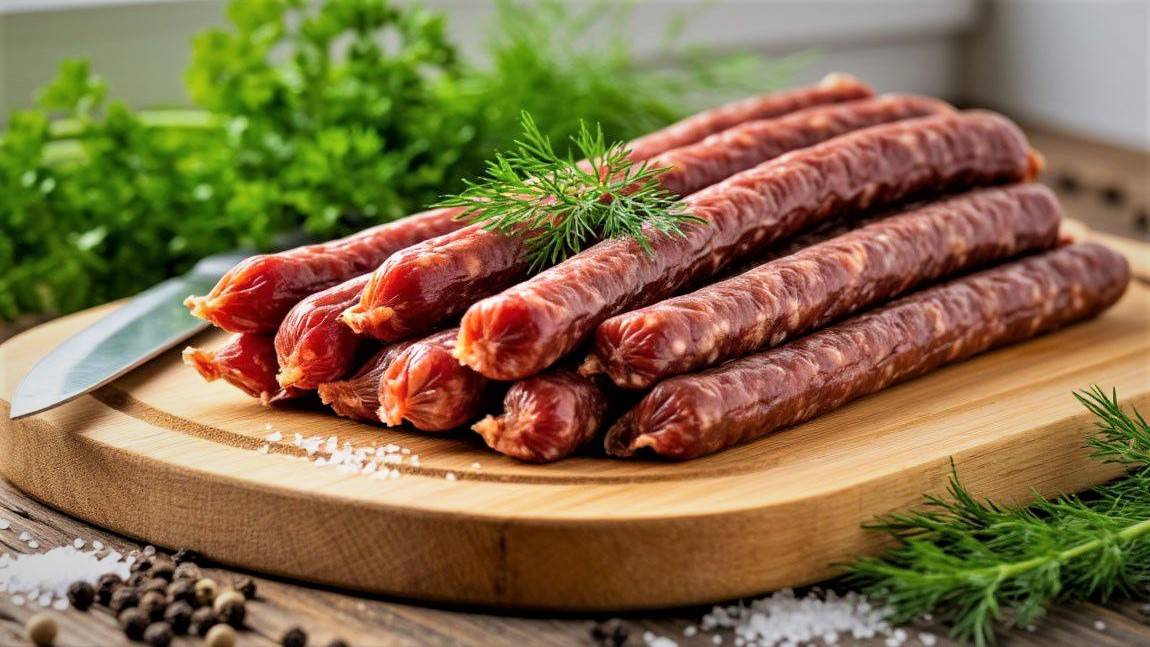 🍴 Закусочные колбаски: идеальная закуска к пенному/🥩Домашняя колбаса в духовке для ценителей 🌭