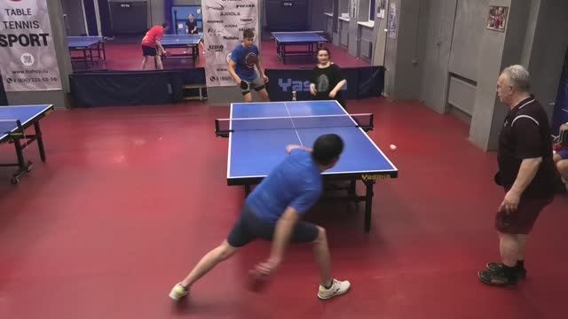 #23 однажды Шеловской/Нельсон - Денисов/Баторов 19.06 после Парного-РАНДОМ турнира настольный СПб