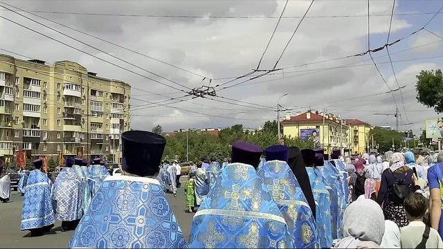 Оренбург Крестный ход с иконой Табынской Божьей Матери Видео Виктор Поживин 20. 06. 25.