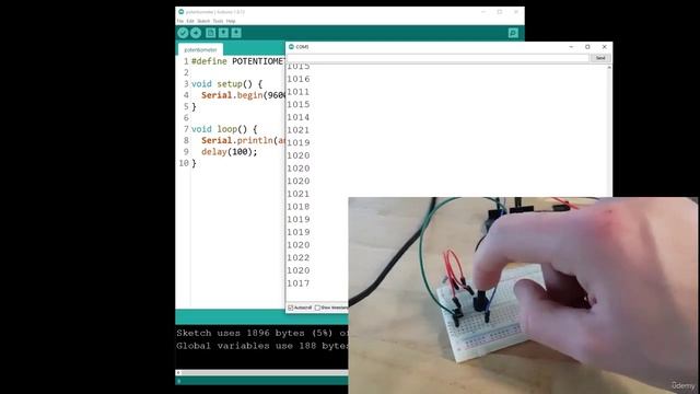 08. Potentiometer - Analog Pins