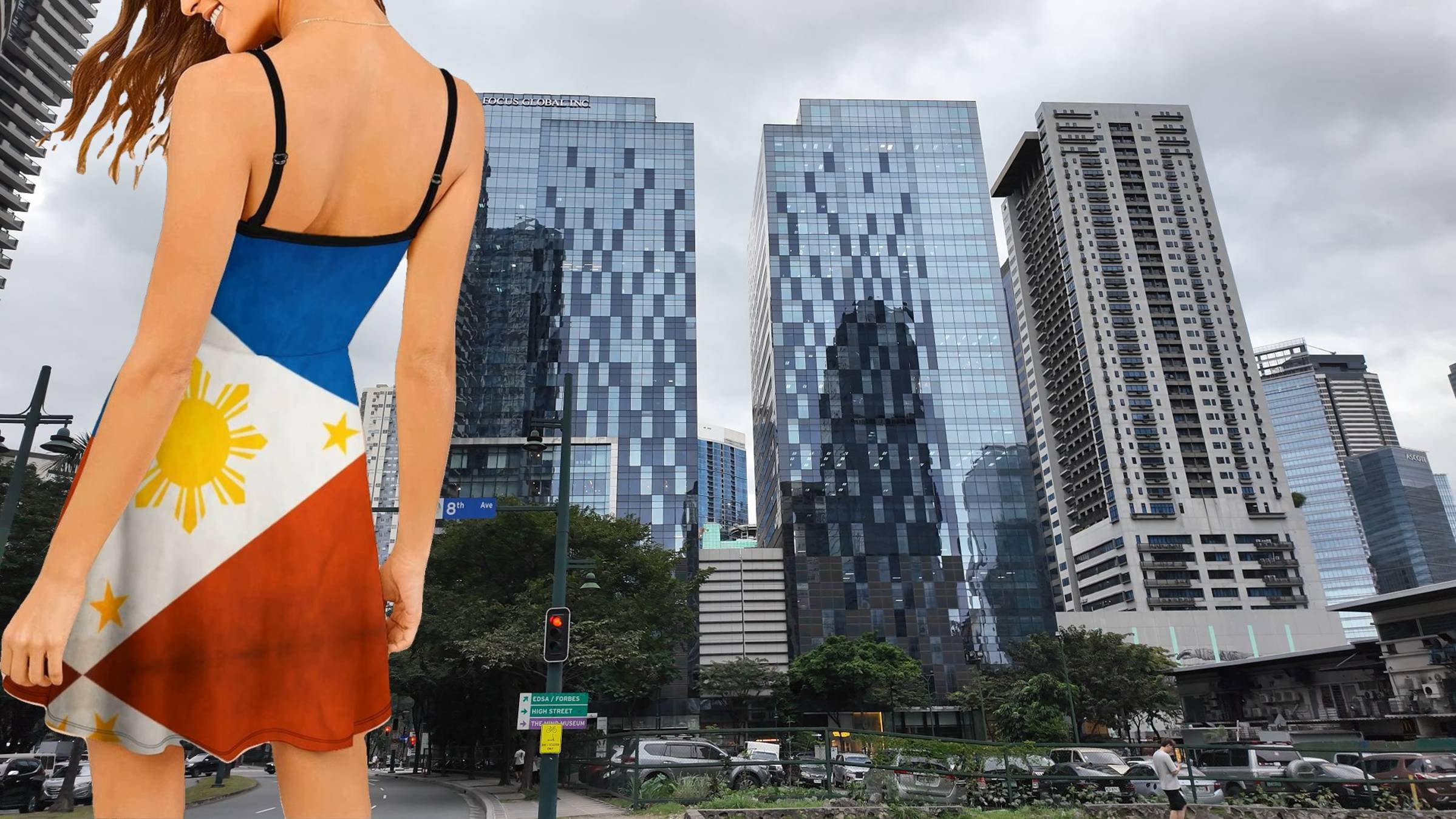 Пешая прогулка по BGC району "Метро-манила", небоскребы и роскошь.BGC walking tour. Филиппины 2025.