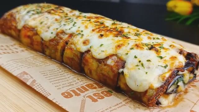 Рулет из Баклажанов с сыром и шпинатом! Баклажаны, которые все любят!