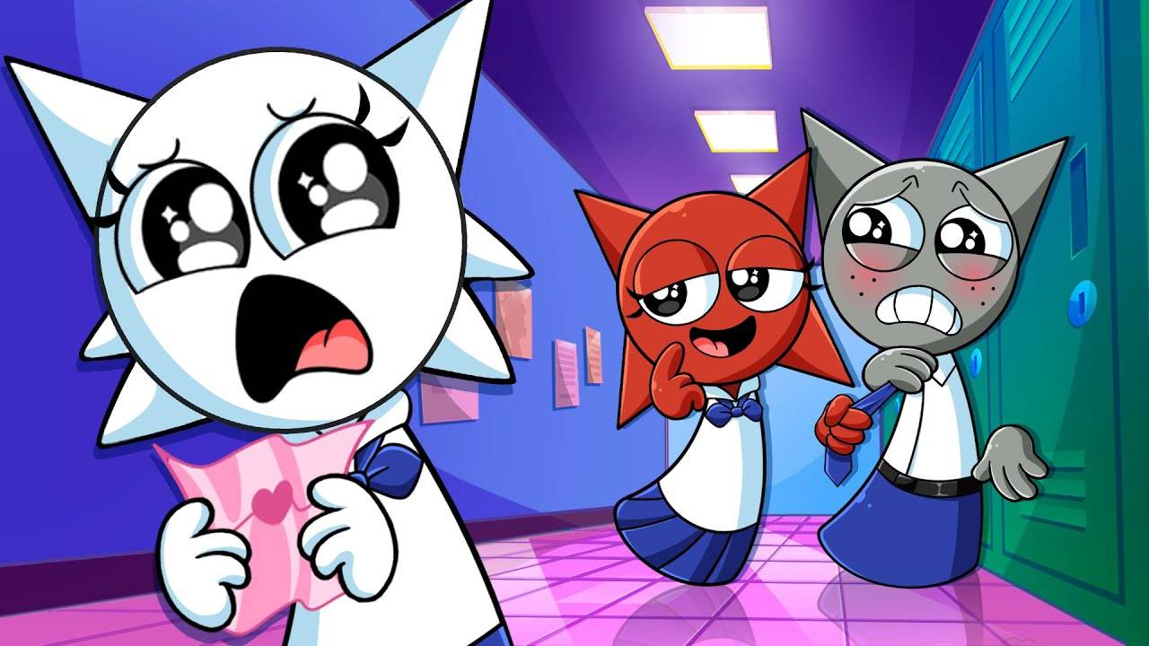 Серый ПОПАЛ в ЛОВУШКУ ЛЮБВИ Бордового?! Анимационная игра Спрунки