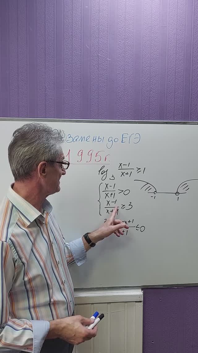 30. Логарифм сравниваем с 1, учитываем ОДЗ #shorts  #егэматематика  #логарифм  #геометрияпросто