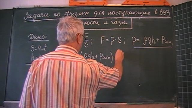 Сила давления на скафандр