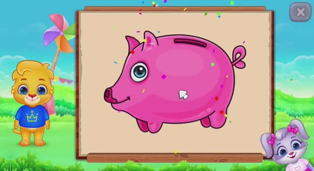 Обучаем детей словам и цветам.