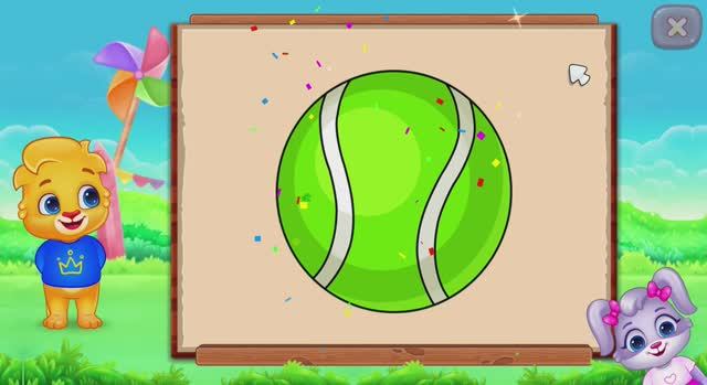 Обучаем детей словам и цветам.