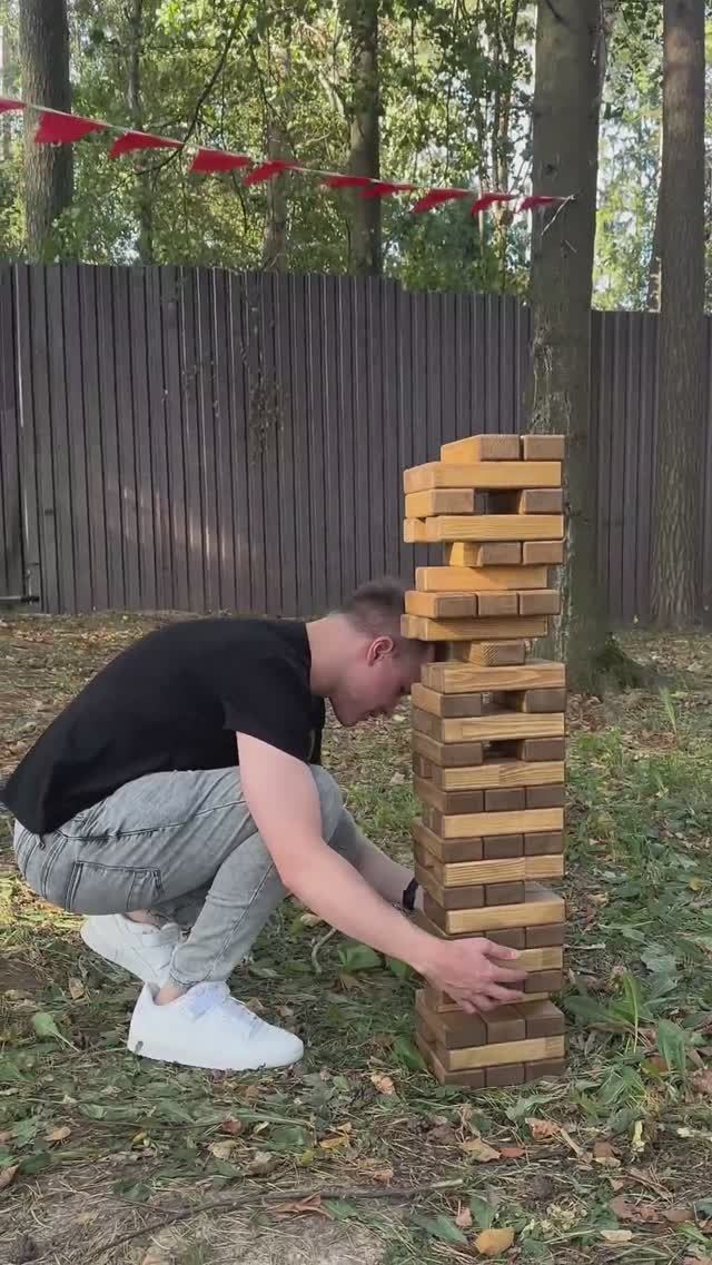 Самая высокая ДЖЕНГА #игры #games #игрыиздерева #настолки #настольныеигры #семейныеигры #craftgames