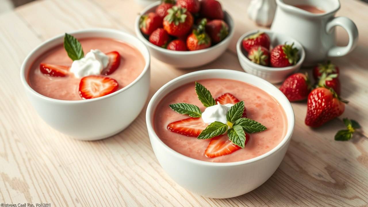 Десерт или ужин? Клубничный Суп, который покорит Ваше сердце!