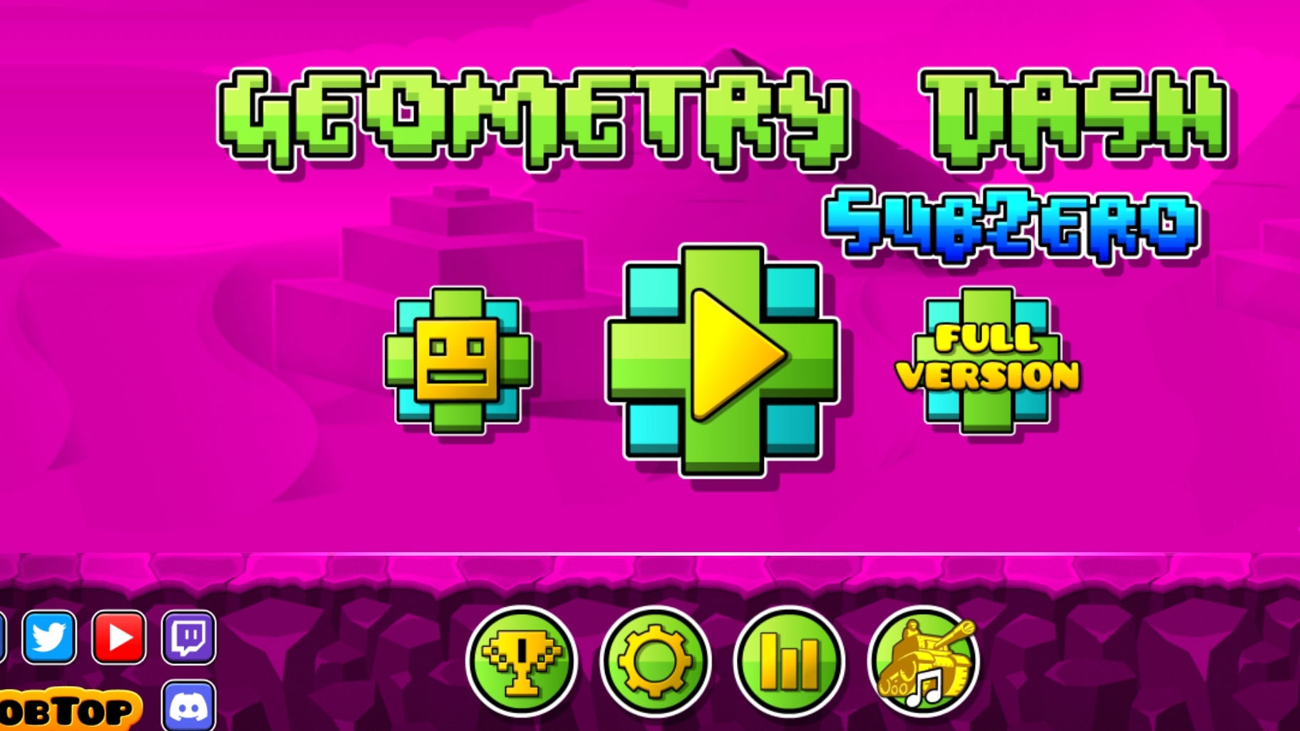 Играю в geometry dash subzero. Прохожу все уровни.