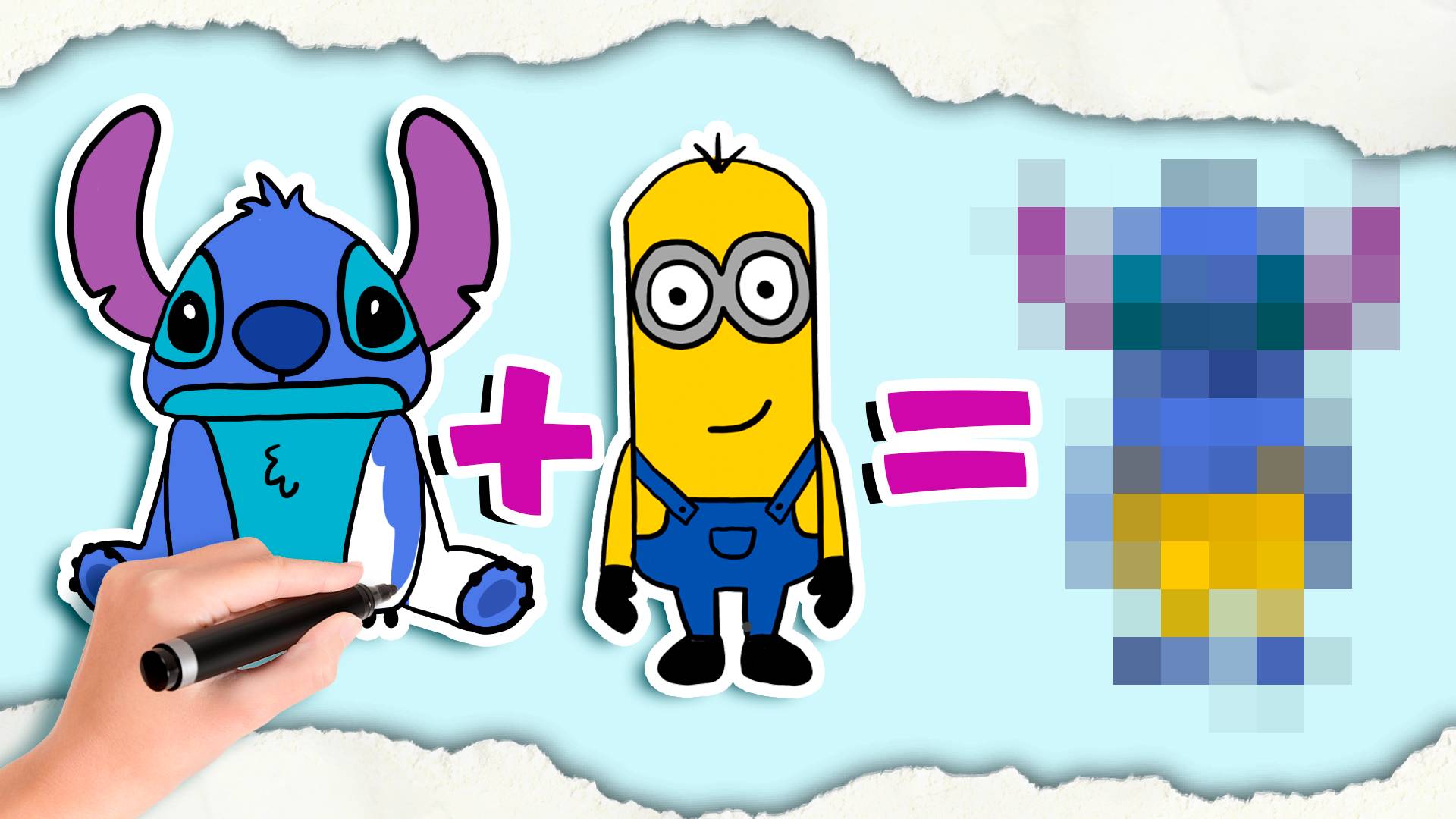 Что ПОЛУЧИТСЯ если  соединить СТИЧА и МИНЬОНА? Нарисуем их одновременно!