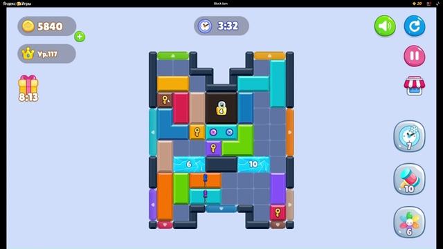 Block Jam или Color Block Jam прохождение Уровни 116, 117