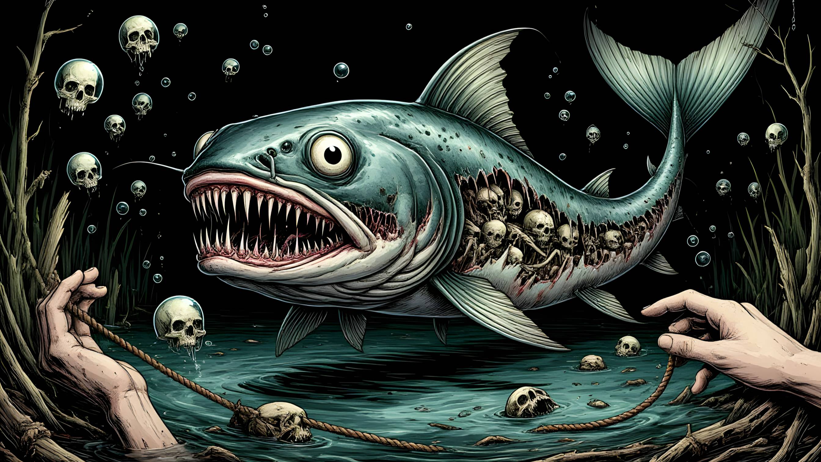 Сом! Сом! - Черный Призрак | Песня по сказке Jinger Beer