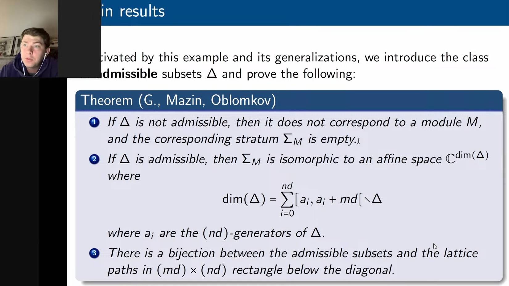 International Conference. E. A. Gorsky – "Compactified Jacobians and generic curves"
