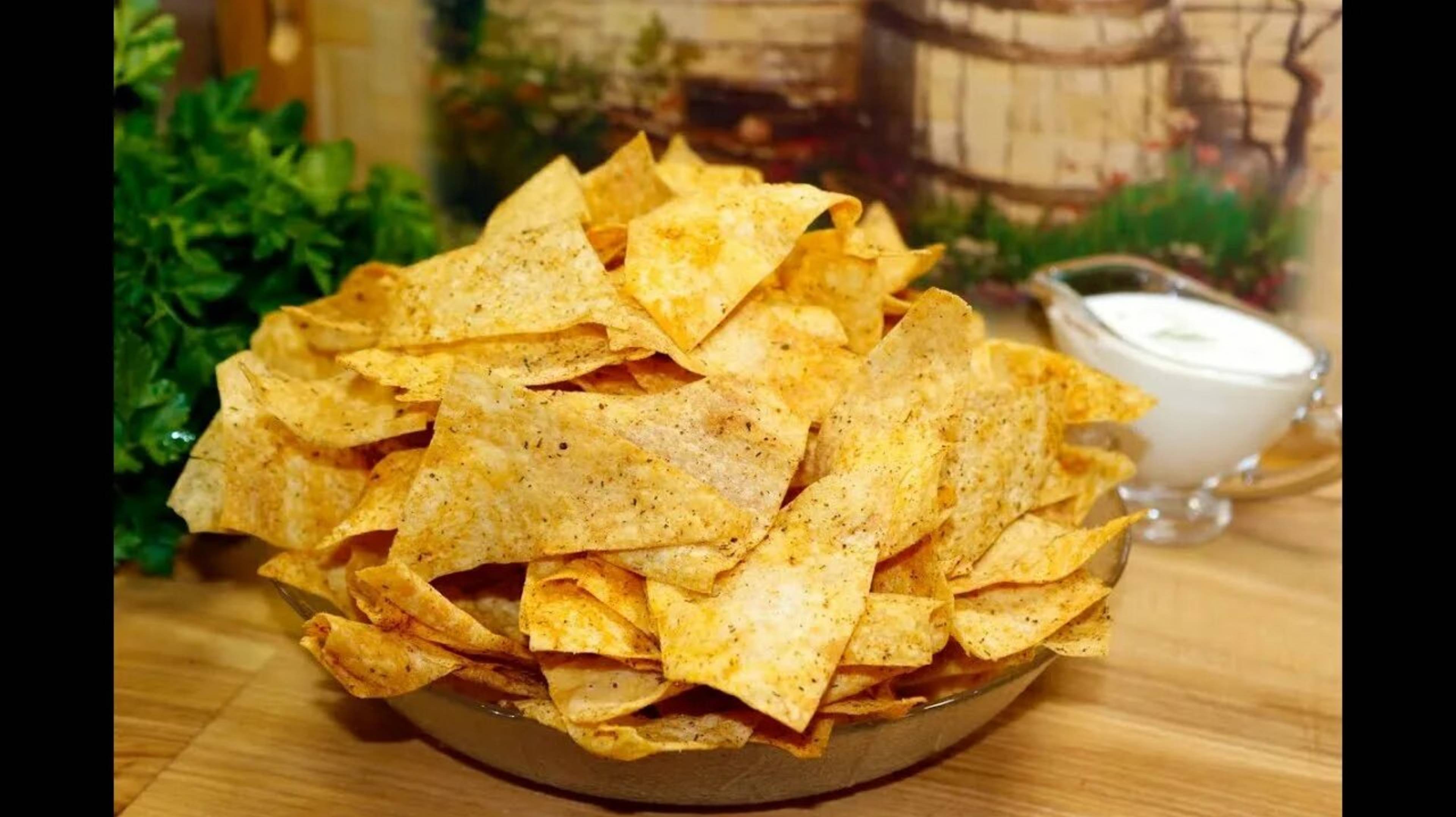 Чипсы из лаваша, вкусно и полезно! Дети в восторге!