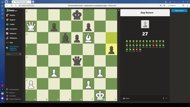 Шахматы, тактические дуэль и штурм 22.06.25