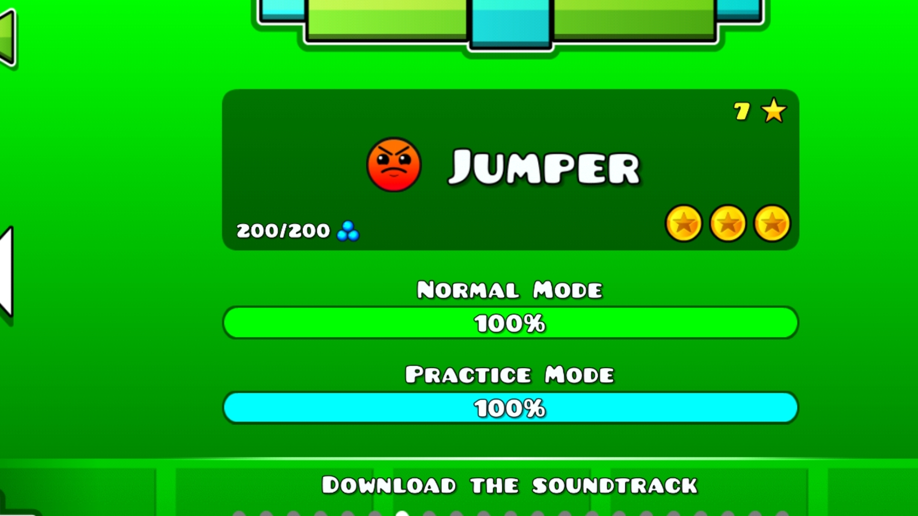 Прошёл jamper. Играю в geometry dash Lity.