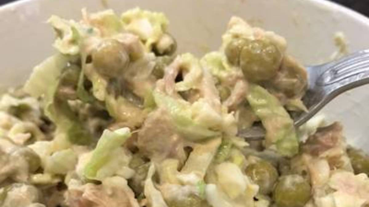 Очень сочный и вкусный салат с тунцом и пекинской капустой. 🥬