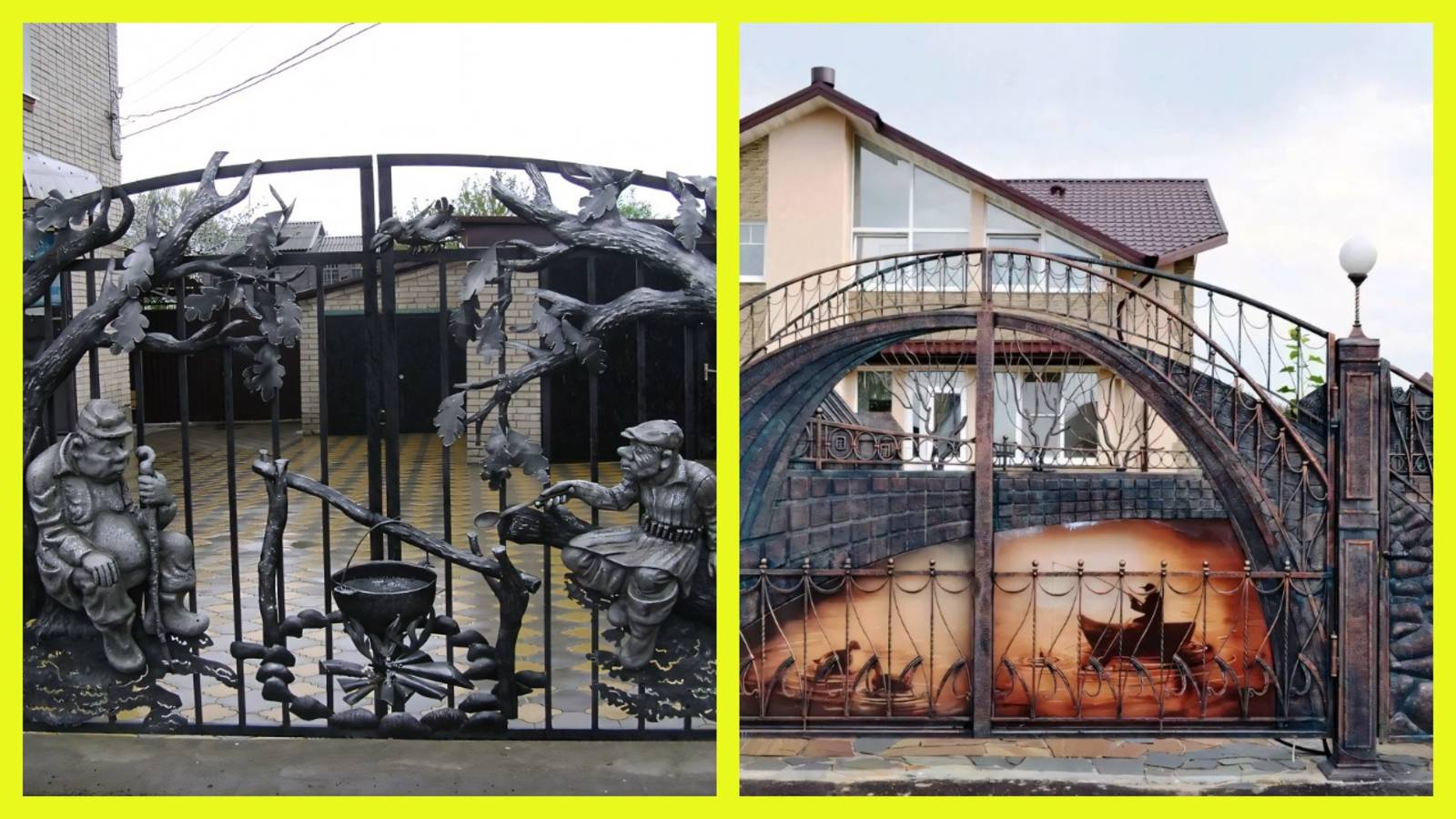 Красивые ворота для дома ✨