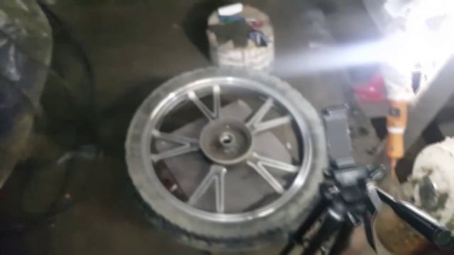 Полировка дисков на мопеде мотоцикле