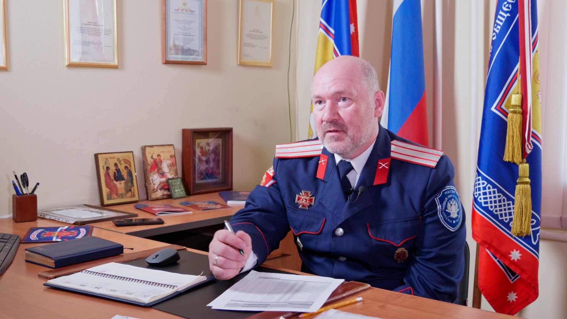 АТАМАН ВЛАДИМИР ИГНАТЬЕВ 
о жизни казачьей в Московской области