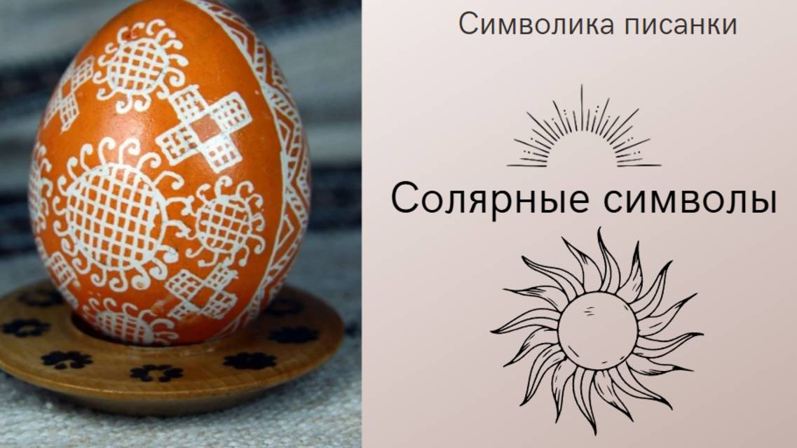 ГРАФИЧЕСКИЕ ОБРАЗЫ (НАЧЕРТАНИЕ) СОЛНЦА НА ПИСАНКАХ