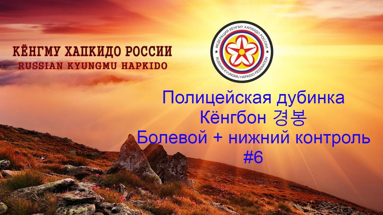 Кёнгму Хапкидо. Полицейская дубинка. Болевой + нижний контроль. #6