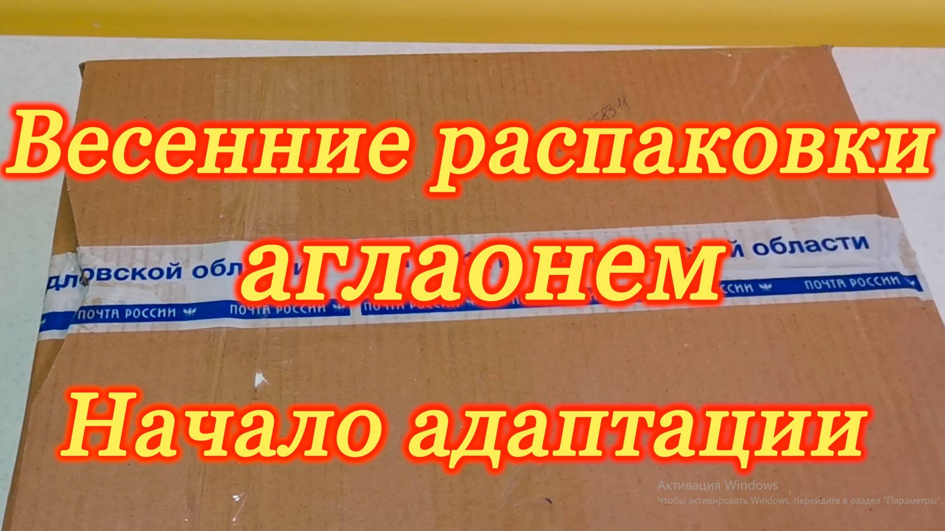 Весенние распаковки аглаонем.Начало адаптации.