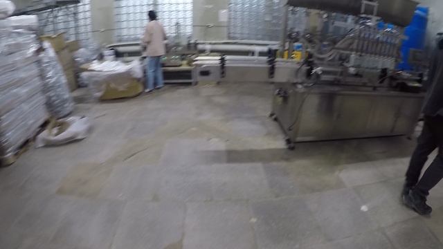 Автоматическая линия розлива шампуней и гелей для душа