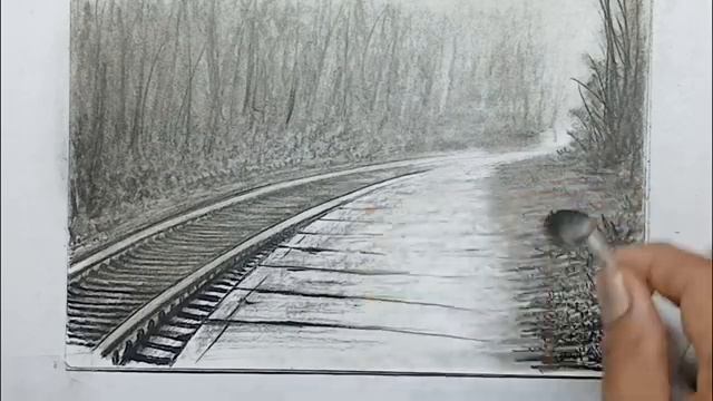 Как нарисовать мальчика на перроне карандашом