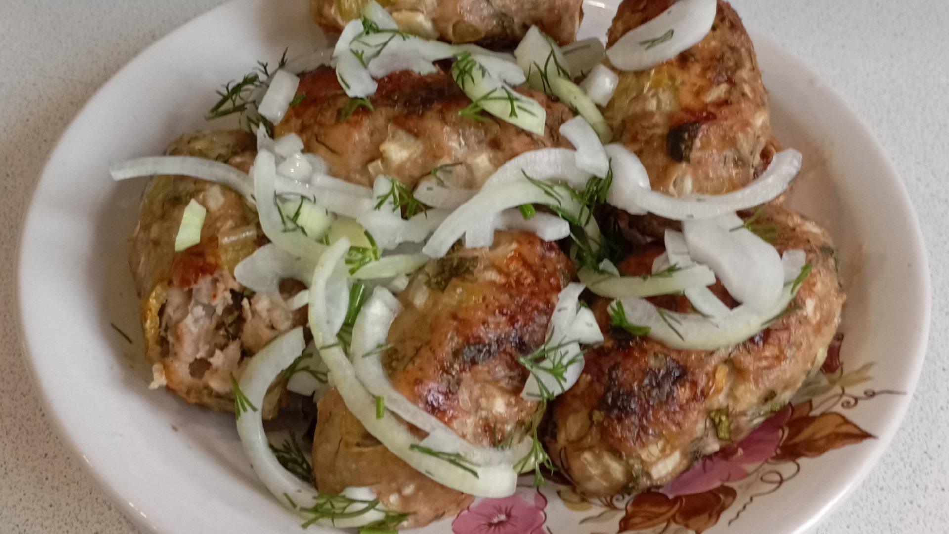 Люля-Кебаб в духовке. Супер сочный. Быстро, Просто и очень Вкусно! Рецепт Маринованного Лука.