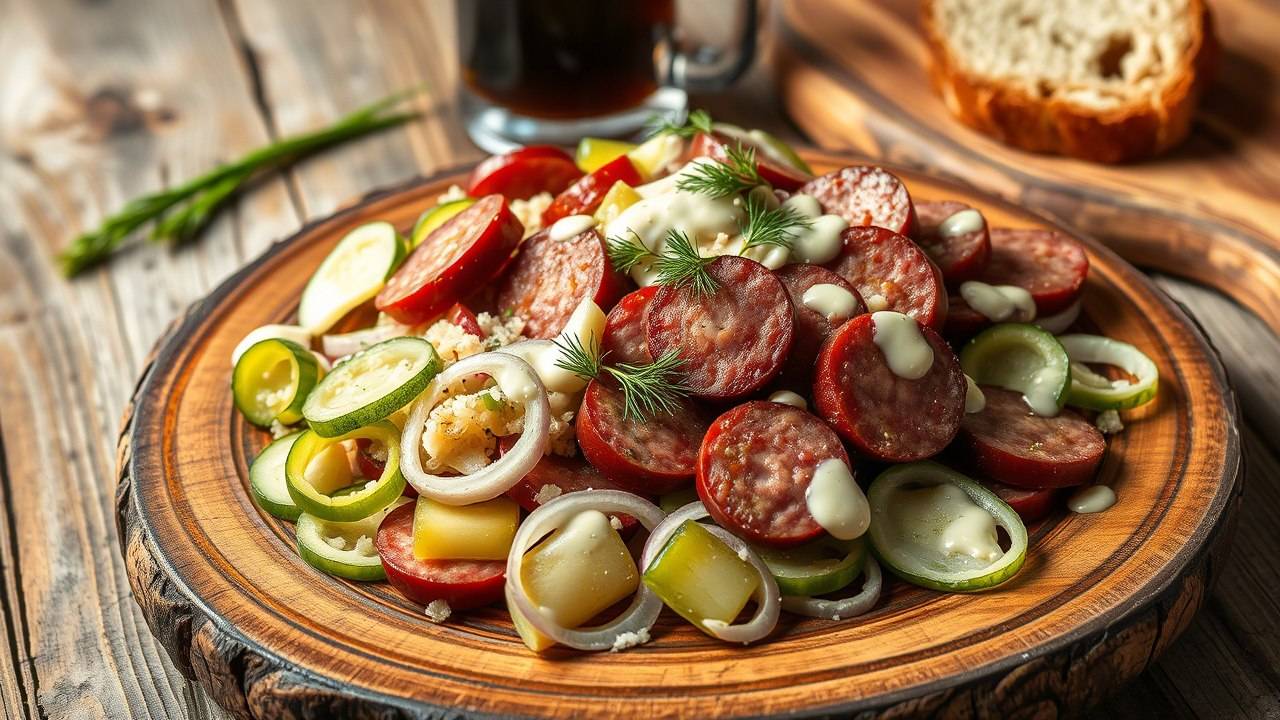 Готовим легенду: освежающий Салат Старый Мюнхен с идеальным балансом вкусов!