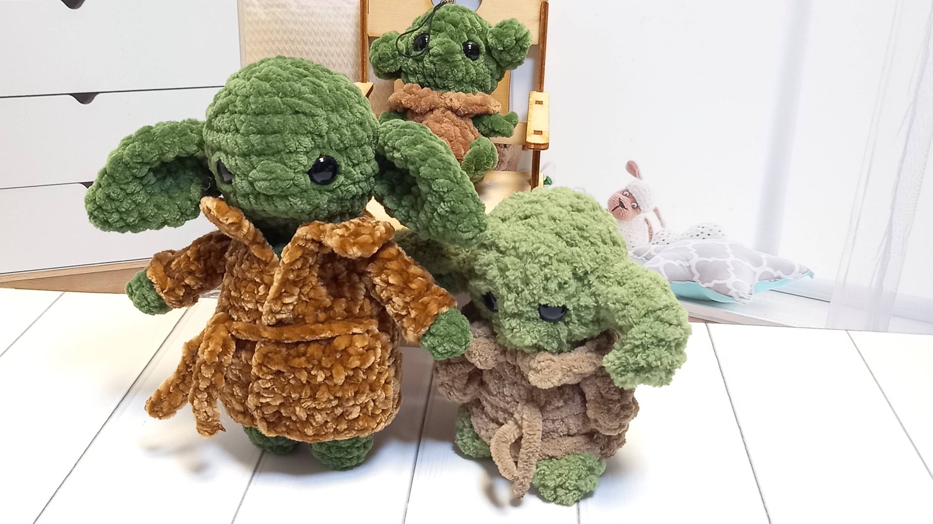 23.06.25 Отчет в марафоне "Вязание это серьезно " 25 неделя - Йода🌷🌷🌷