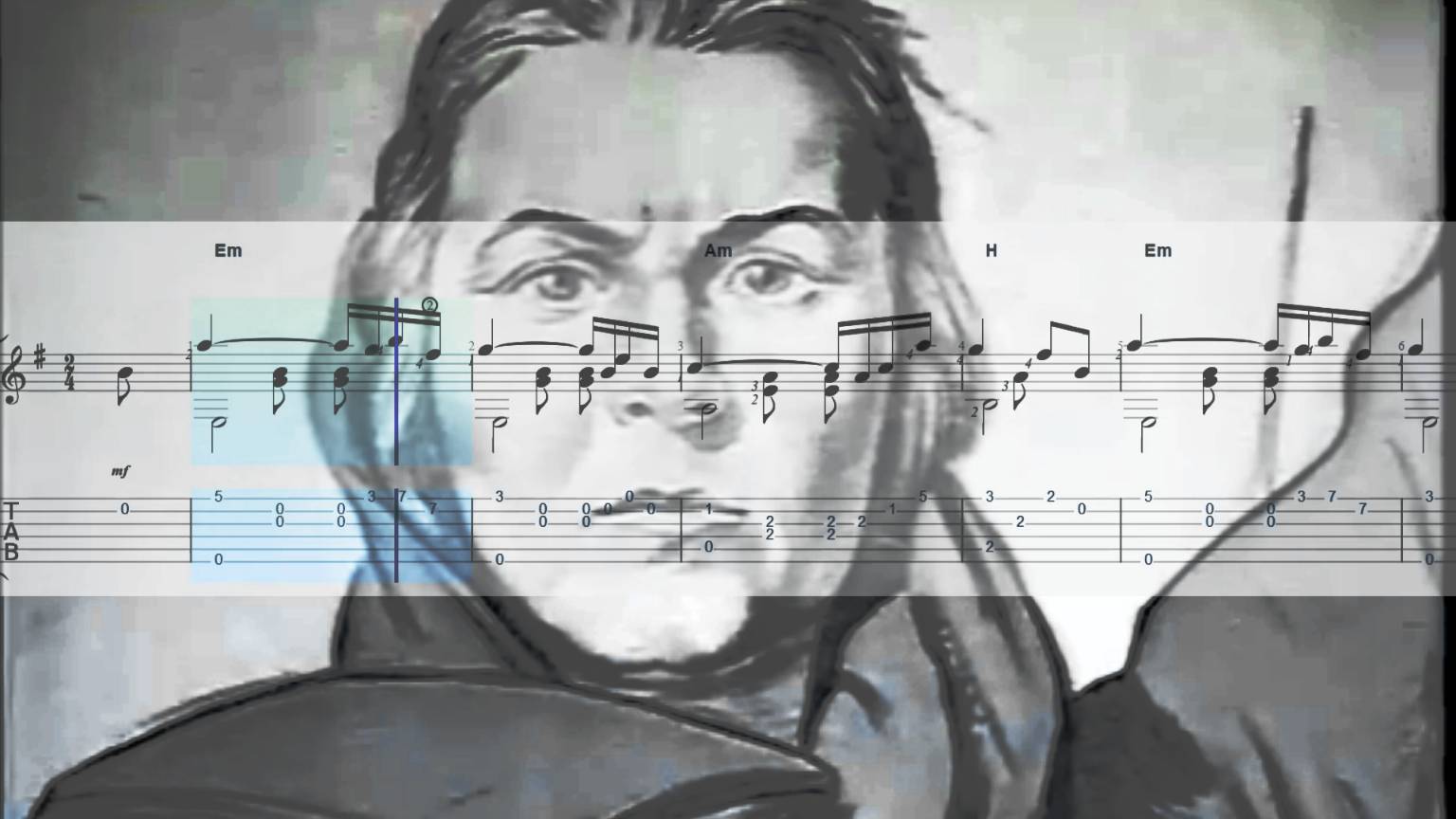 О той весне / Елена Плотникова / Ноты и Табулатура для гитары /