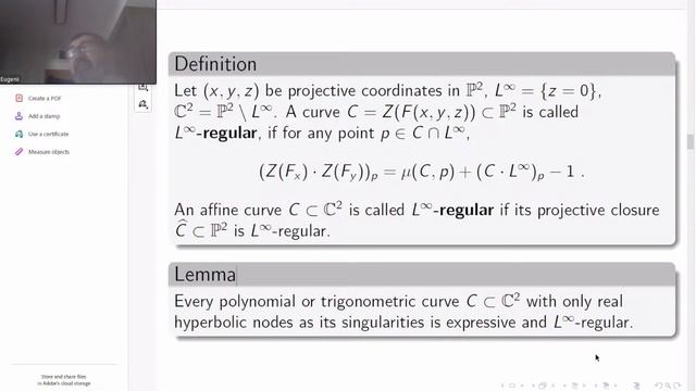 International Conference. E. I. Shustin – "Topology of expressive curves"