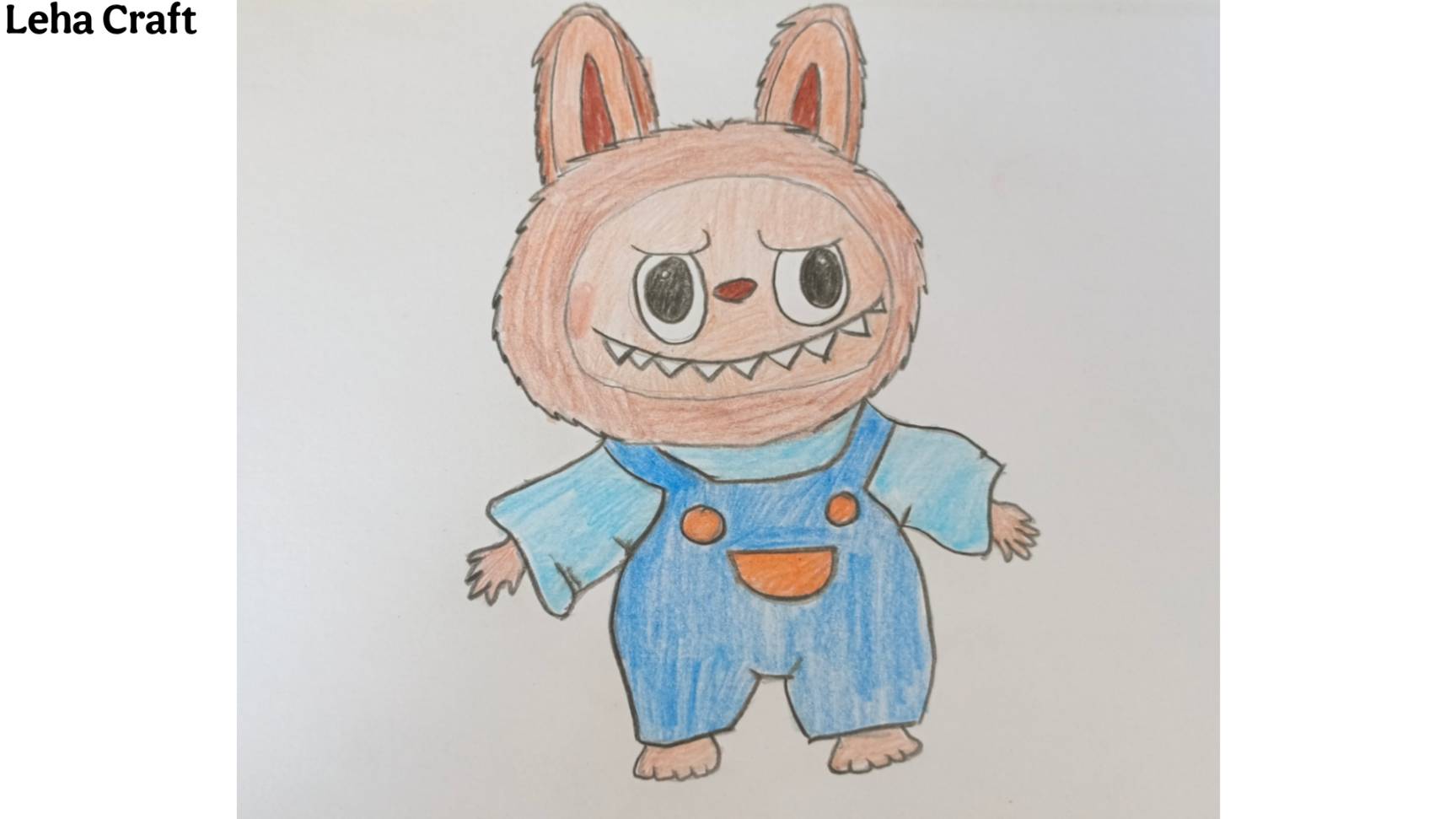 Рисуем Лабубу  поэтапно / Как нарисовать Лабубу карандашом / как нарисовать Лабубу Часть 2