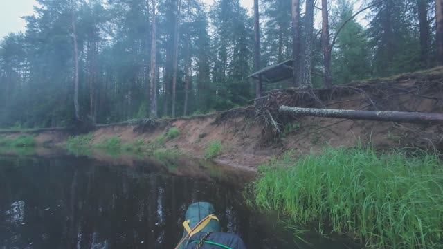 Сплав по реке Песь  ( покидаю стоянку )