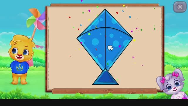 Обучаем детей словам и цветам.