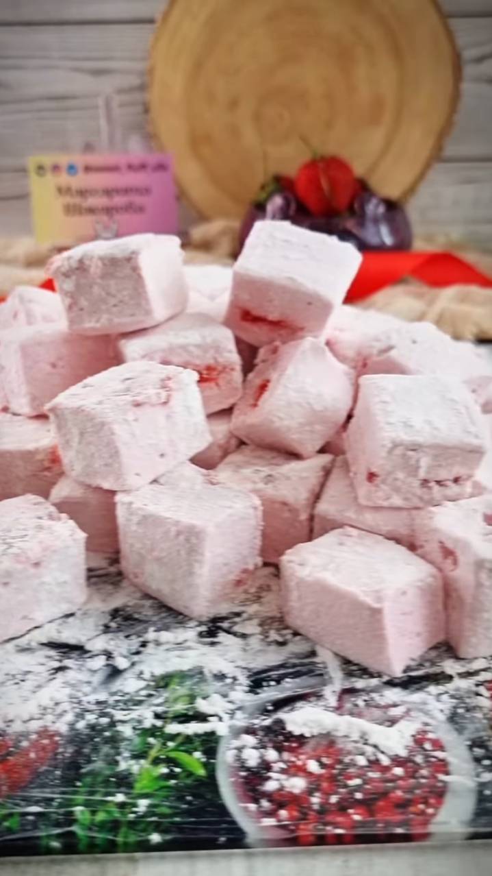 📌 РЕЦЕПТ КЛУБНИЧНОГО МАРШМЕЛЛОУ С НАЧИНКОЙ