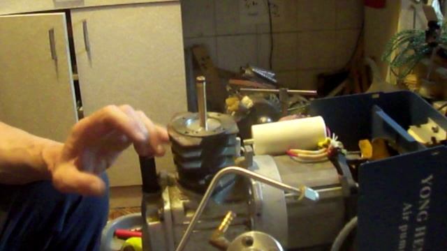 РЕМОНТ КОМПРЕССОРА YONG HENG ЗАМЕНА ПОРШНЕВЫХ ВТУЛОК НЮАНСЫ