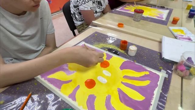 Рисуем солнышко в день летнего солнцестояния